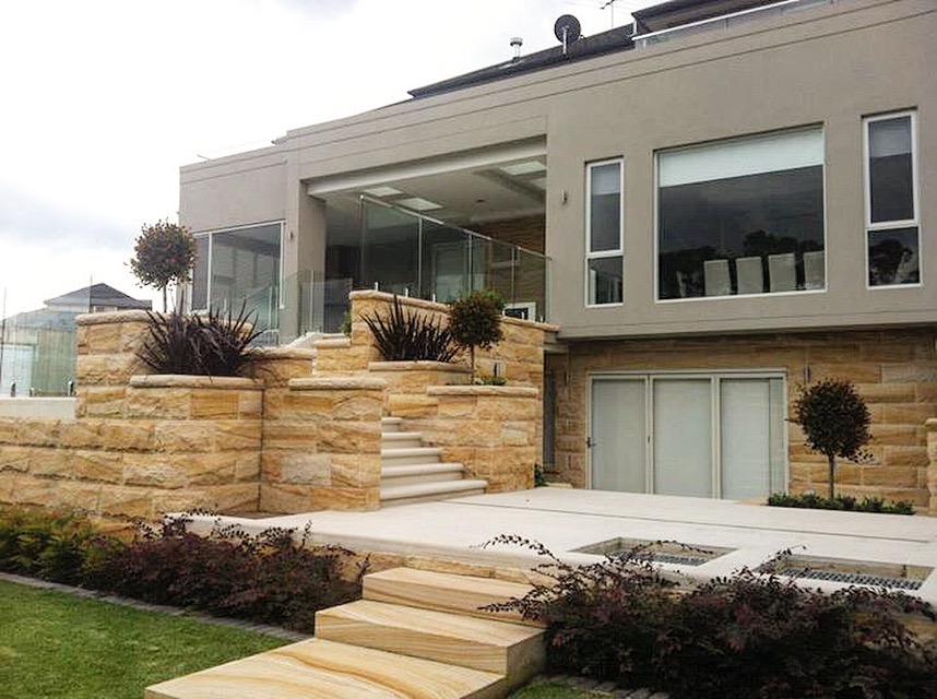Rockface Sandstone Walls - Australian Sandstone Wall Cladding