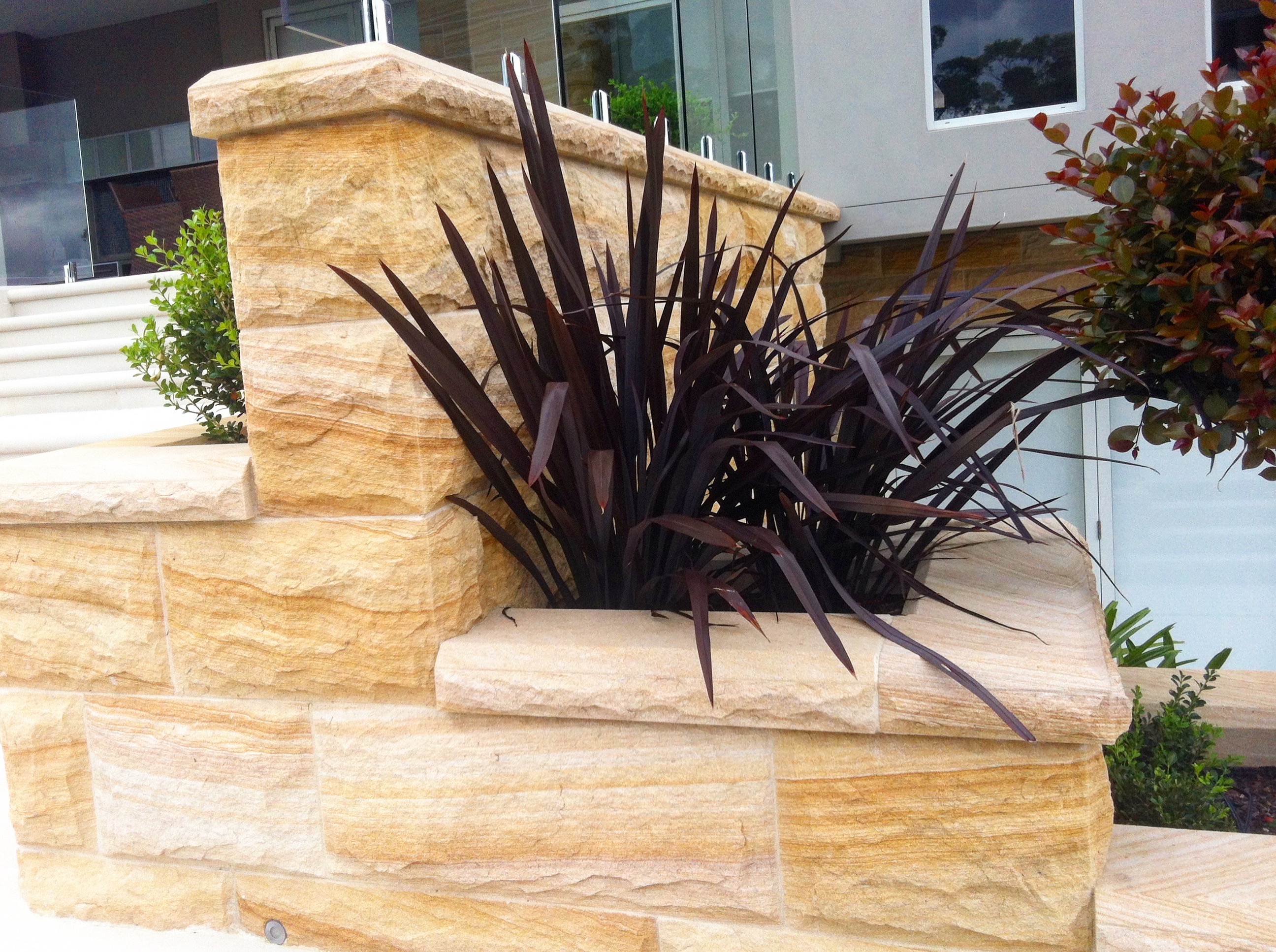 Rockface Sandstone Walls - Australian Sandstone Wall Cladding