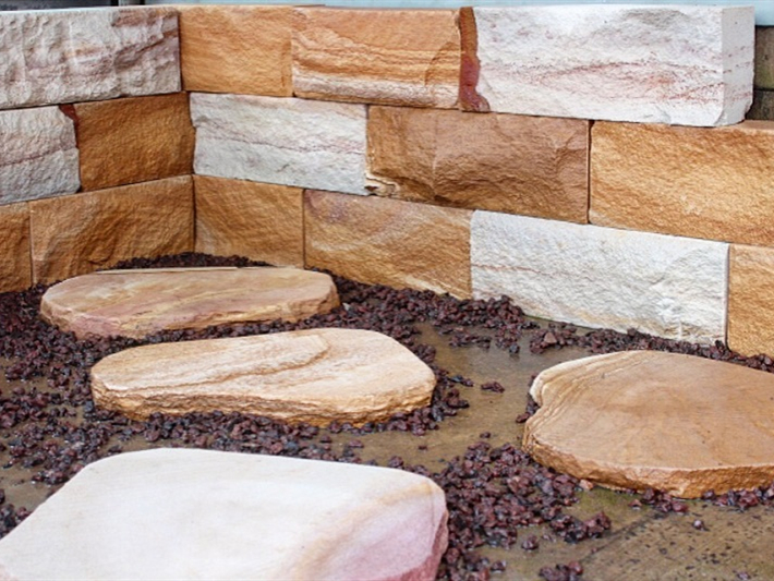 Stepping stone treads - Natural stone steppers - Aussietecture