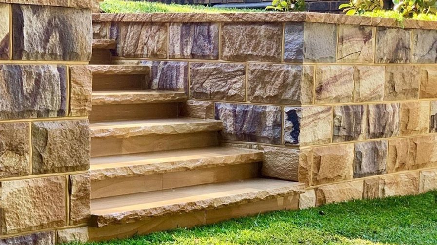 Split Australian sandstone blocks - Aussietecture® Stone Supplier