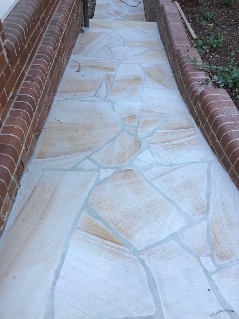 Crazy paving sandstone - Aussie made stone paver - Aussietecture