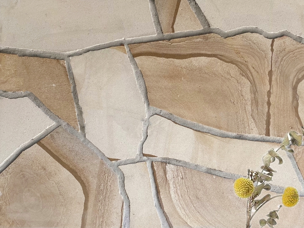 Stone crazy pave - Sandstone crazy paving - Australian sandstone