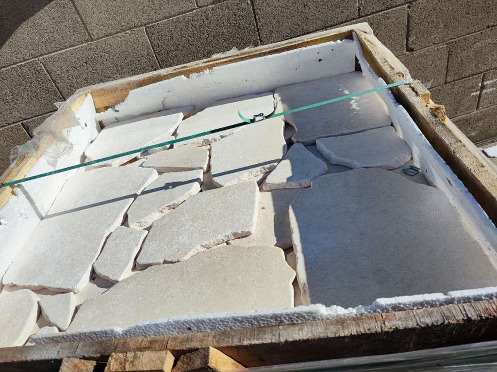 Hotham Limestone Tumbled Crazy Pave - Aussietecture® Stone