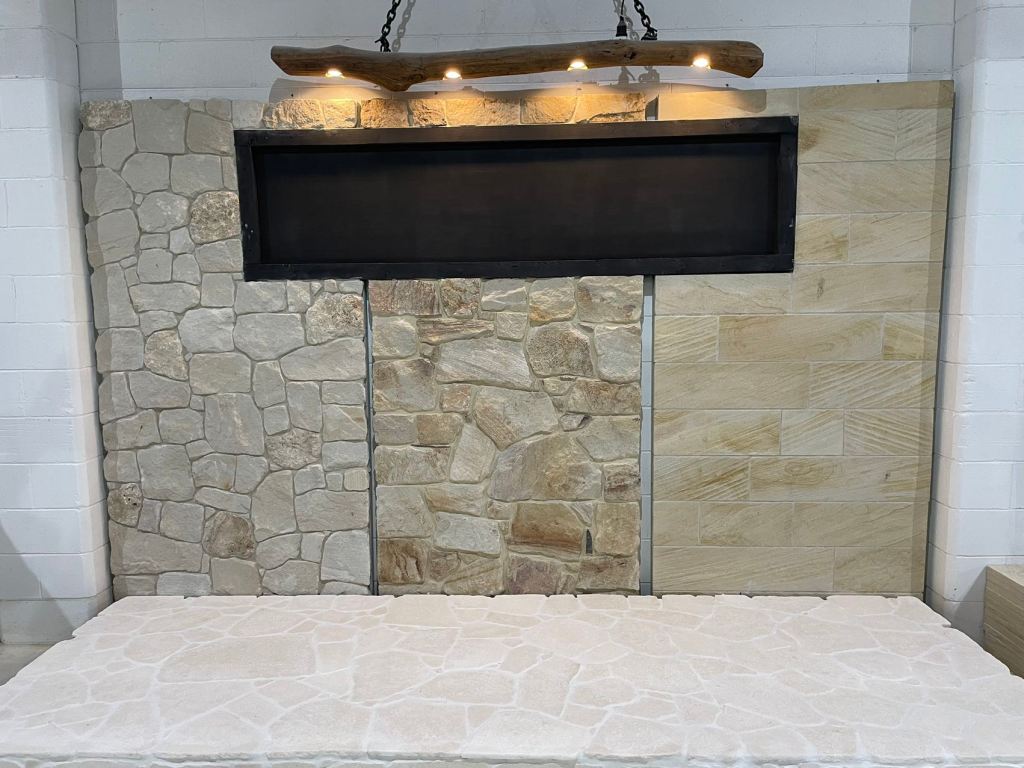Hotham Limestone Tumbled Crazy Pave - Aussietecture® Stone