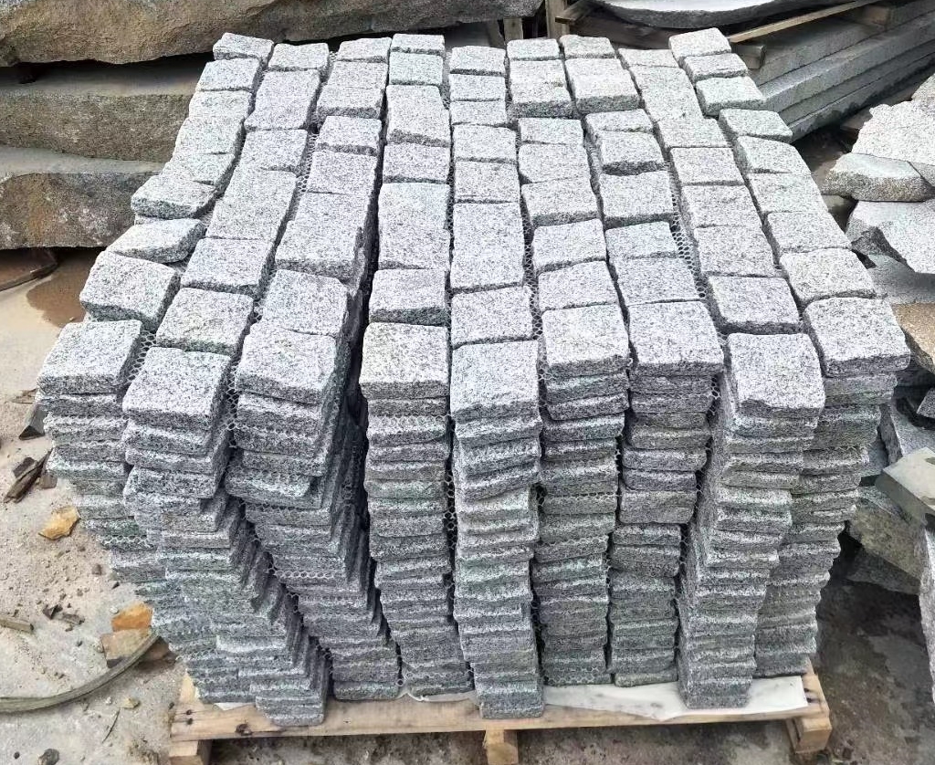 Grey granite cobblestone - Driveway, path paver - Aussietecture