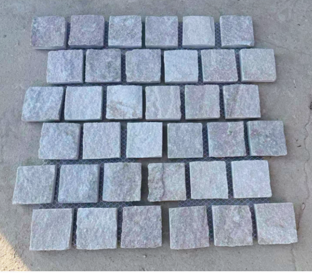 Quartz cobblestone - Pavers for driveways, pathways, courtyards